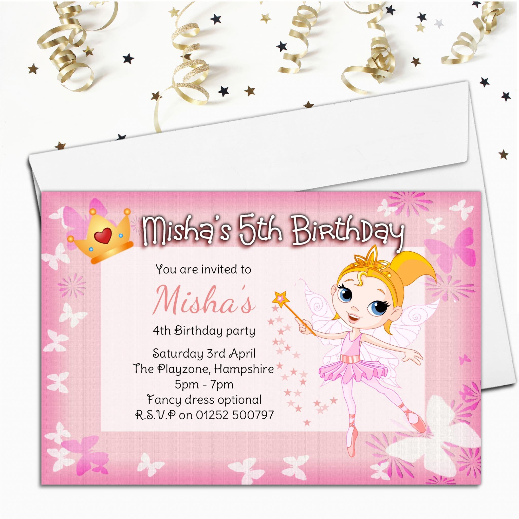 Fancy Princess Invitations
