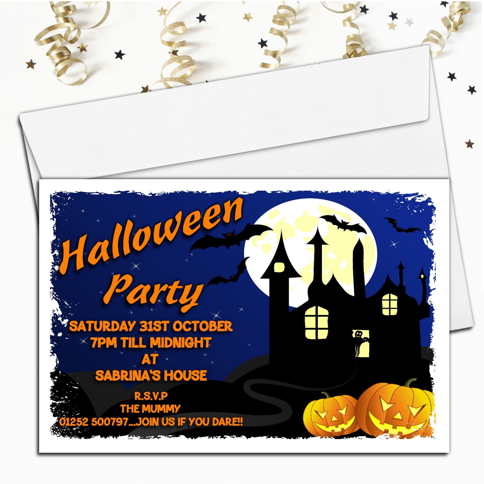 Scary Halloween Invitations