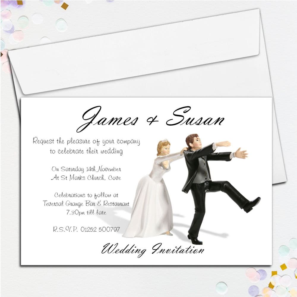 10 Personalised Wedding Invitations Day or Evening N40