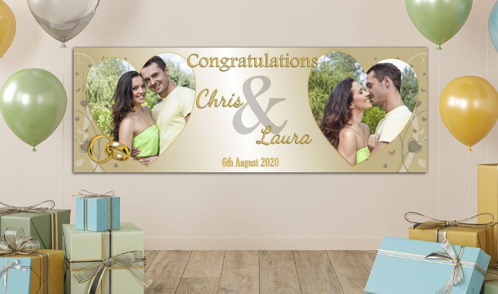 Personalised GIANT Large Congratulations Wedding Engagement Anniversary ...