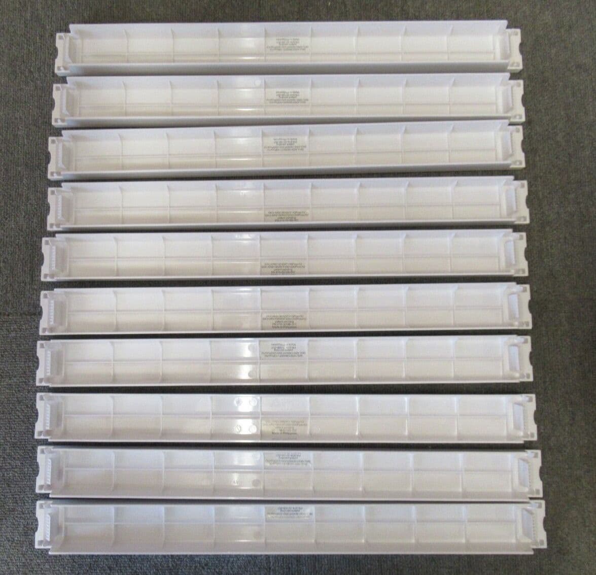 10 x APC 874-0018 1U White Plastic Rack Filler Cabinet Blanking Plate Panel
