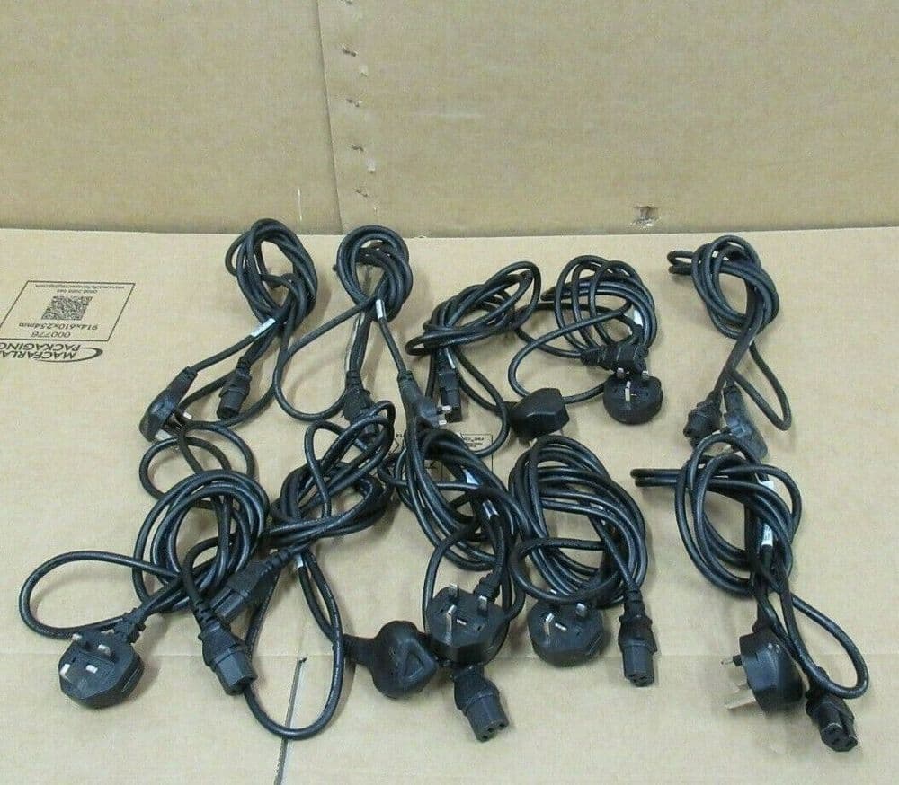 10 x Cisco 37-1130-01 Power Cable UK AC Type A Catalyst C15 notch & UK Plug