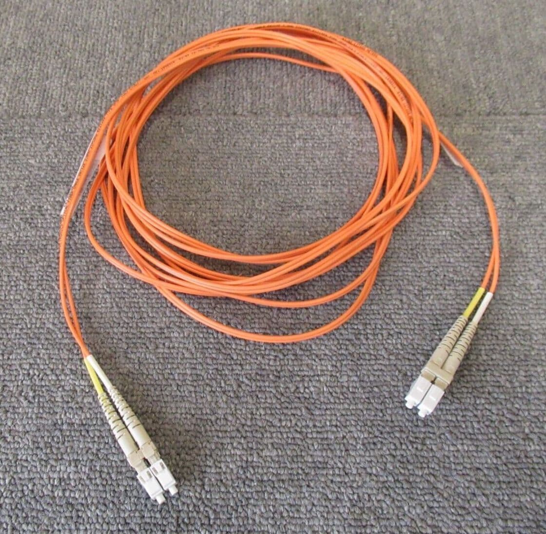10 x Dell TH263 5M Orange Multimode Duplex 50/125 LC To LC Fiber Optic ...