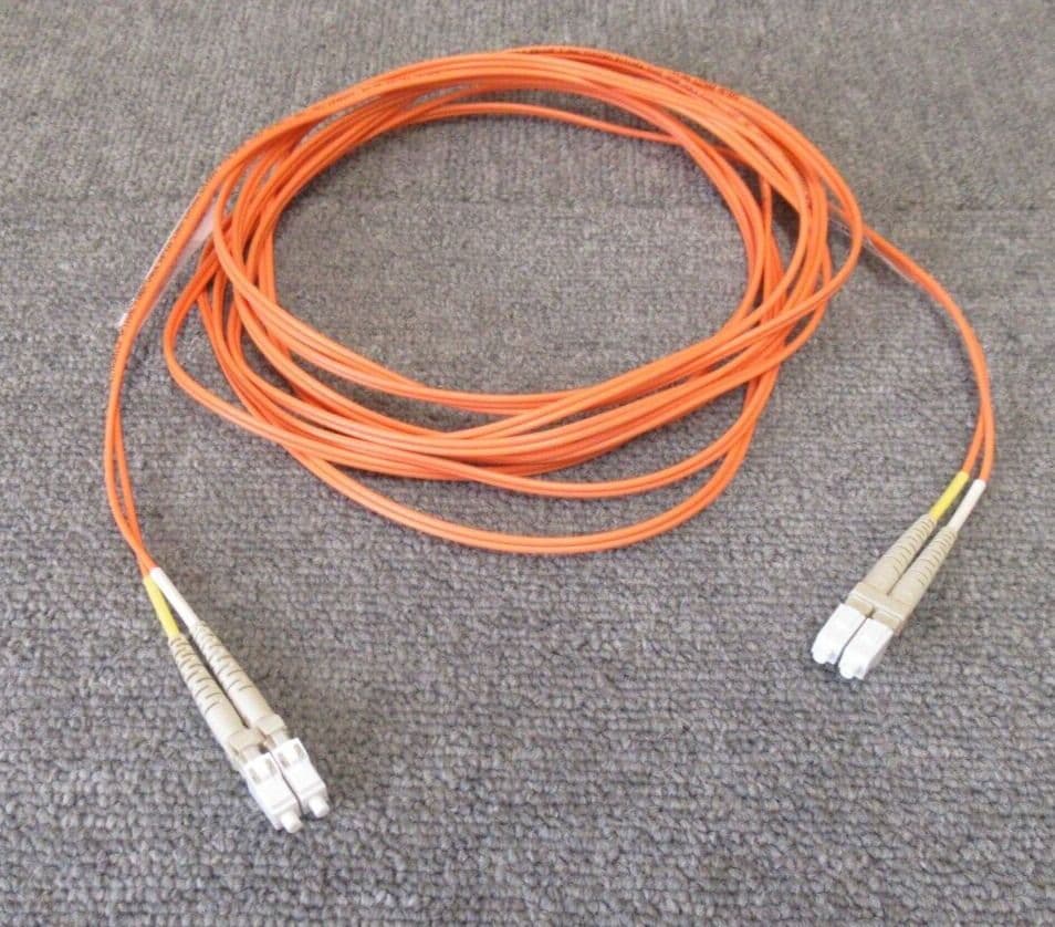10 x Dell TH263 5M Orange Multimode Duplex 50/125 LC To LC Fiber Optic ...