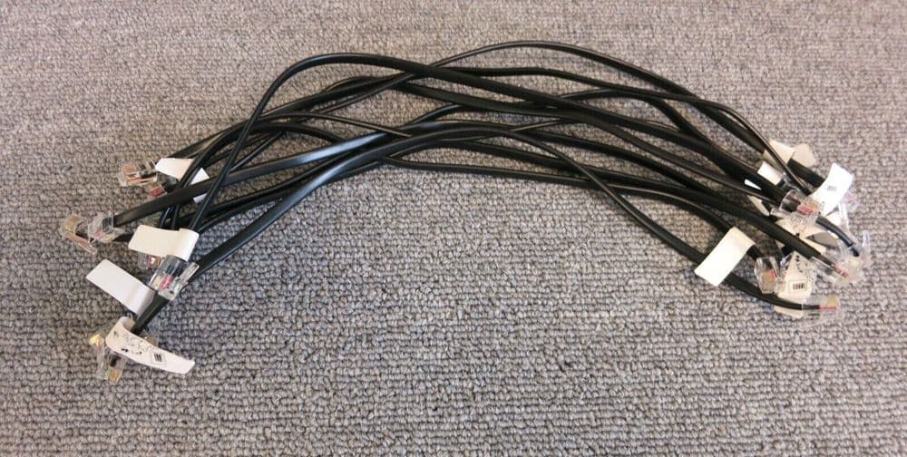 10 x Plantronics Telephone To Amplifier Vista Stub Connection Cable