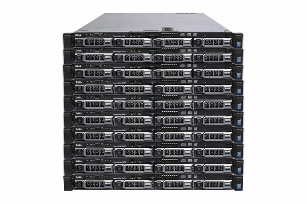 10x Dell PowerEdge R430 2x 14Core E5-2680v4 2 4GHz 32GB Ram 4x 3TB HDD ...