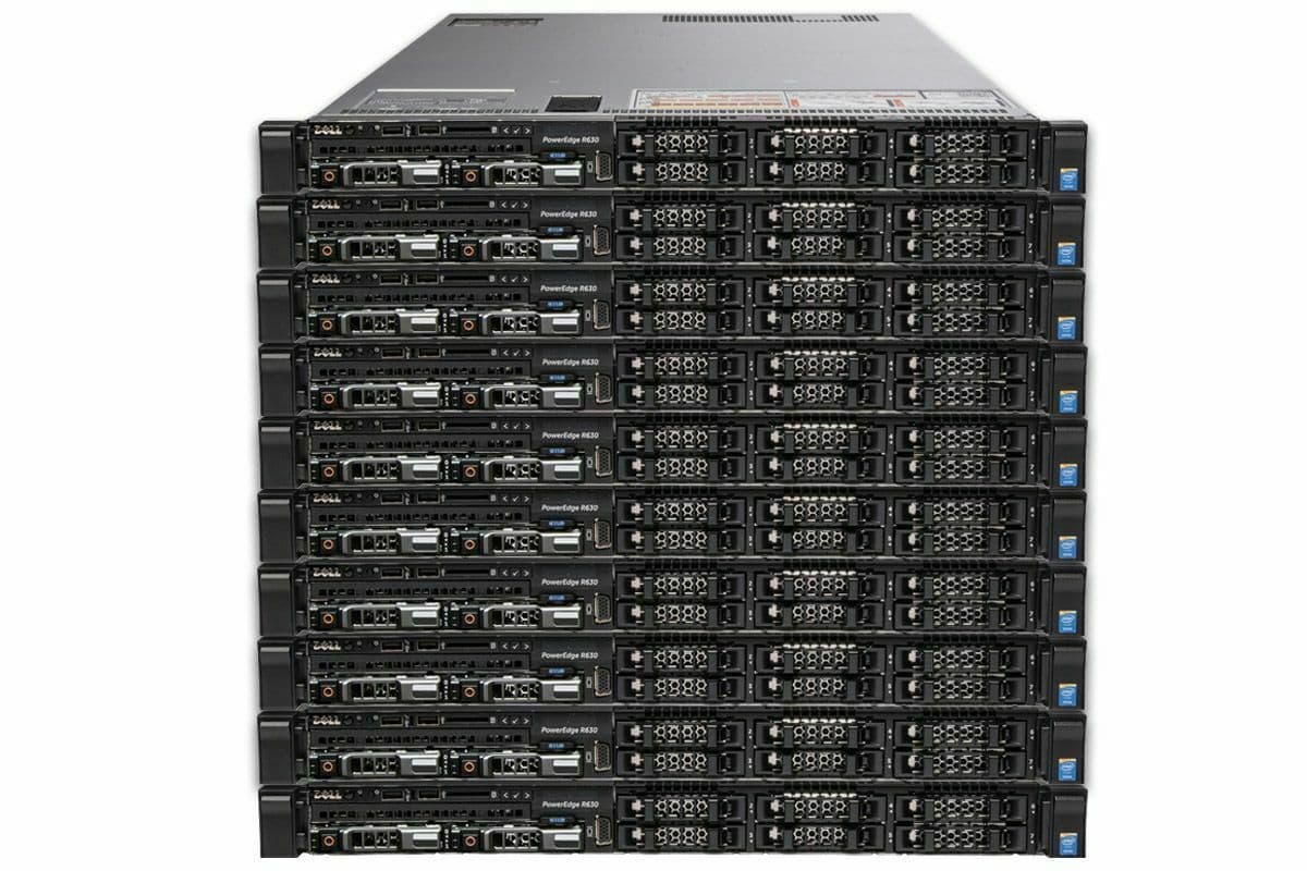 10x Dell PowerEdge R630 2x 10-CORE XEON E5-2650v3 2 3GHz 32GB 2x 300GB ...