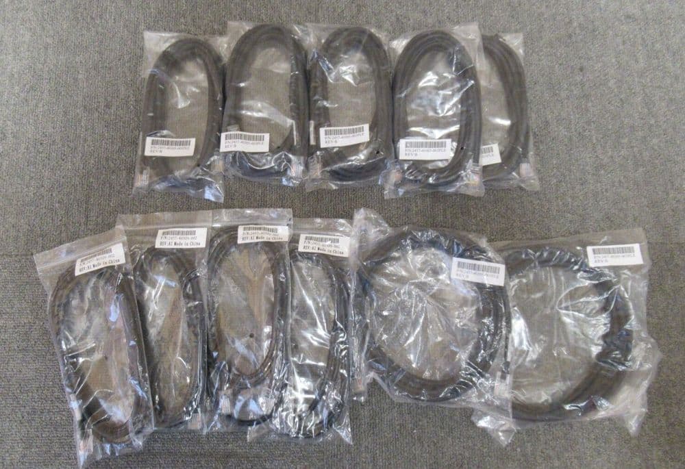 11 x Polycom 2457-40309-002 2457-40305-003 Cat5e 5ft 7ft Black UTP ...