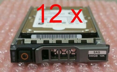 12 x Dell 300GB SAS 10k 6G 2 5" Hard Drive HDD MTV7G In Caddy PowerEdge ...
