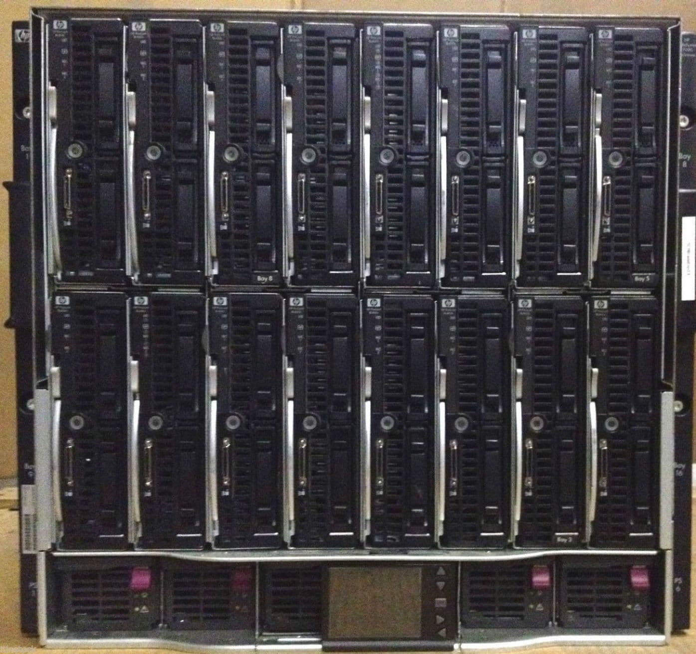 16 x HP ProLiant BL460c G6 32 x SIX-CORE XEON 768GB Ram BL c7000 Blade ...