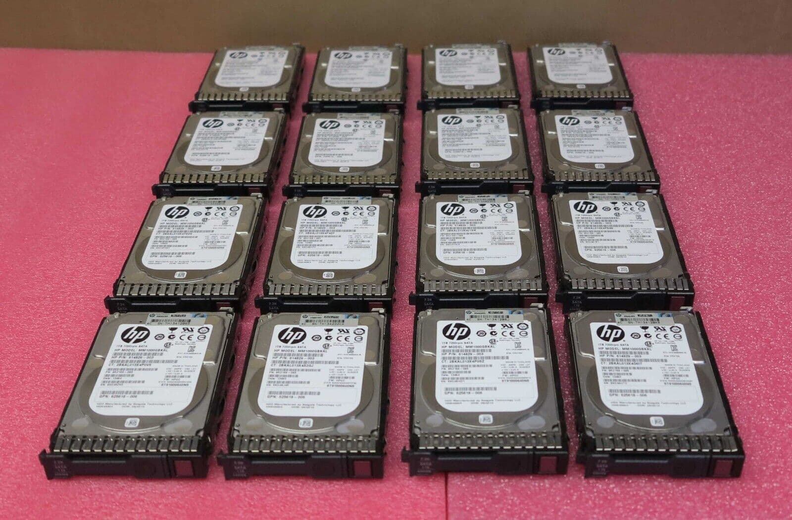 16x HPE 1TB 2 5" SATA 6GB/s 7 2K 64MB Server Gen8/9/10 655710-B21 ...
