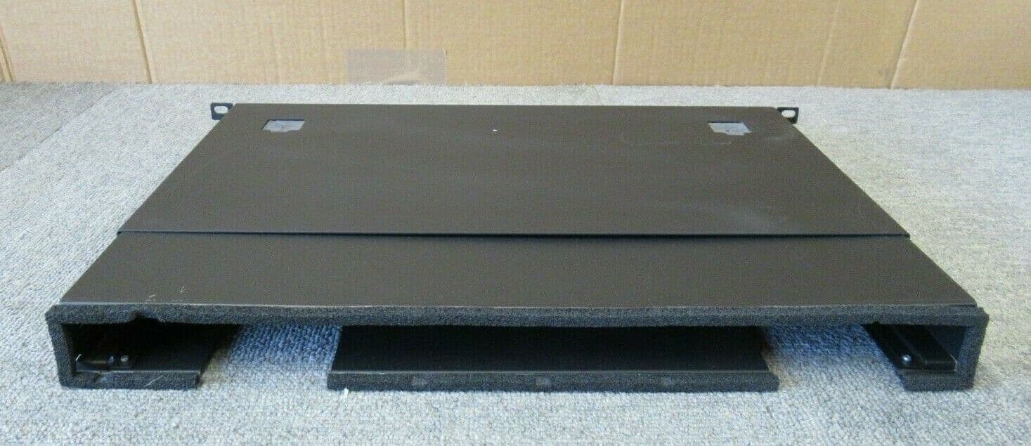 1U 19" Black Vented Blanking Cable Management Data Cabinet Rack Panel