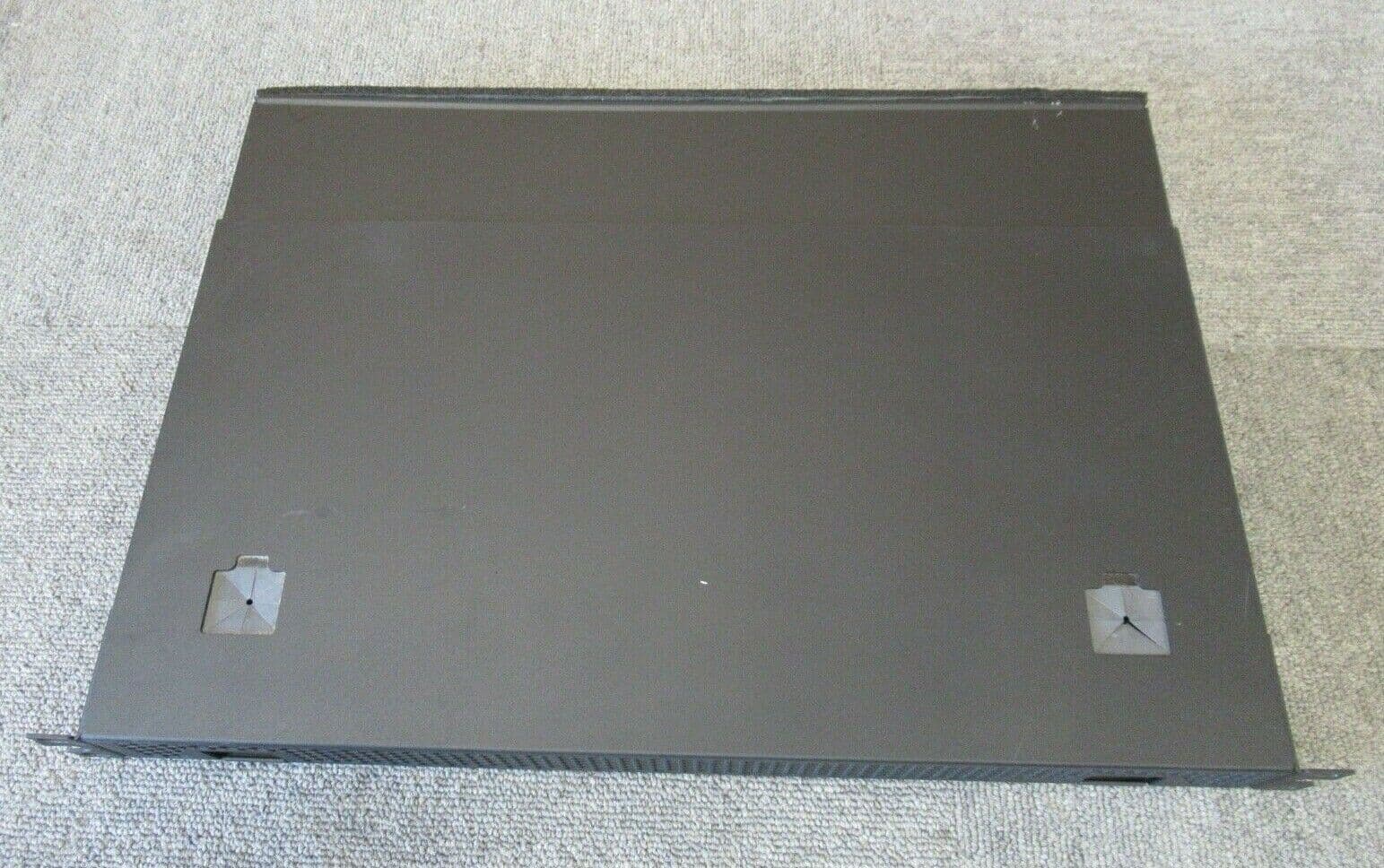 1U 19" Black Vented Blanking Cable Management Data Cabinet Rack Panel