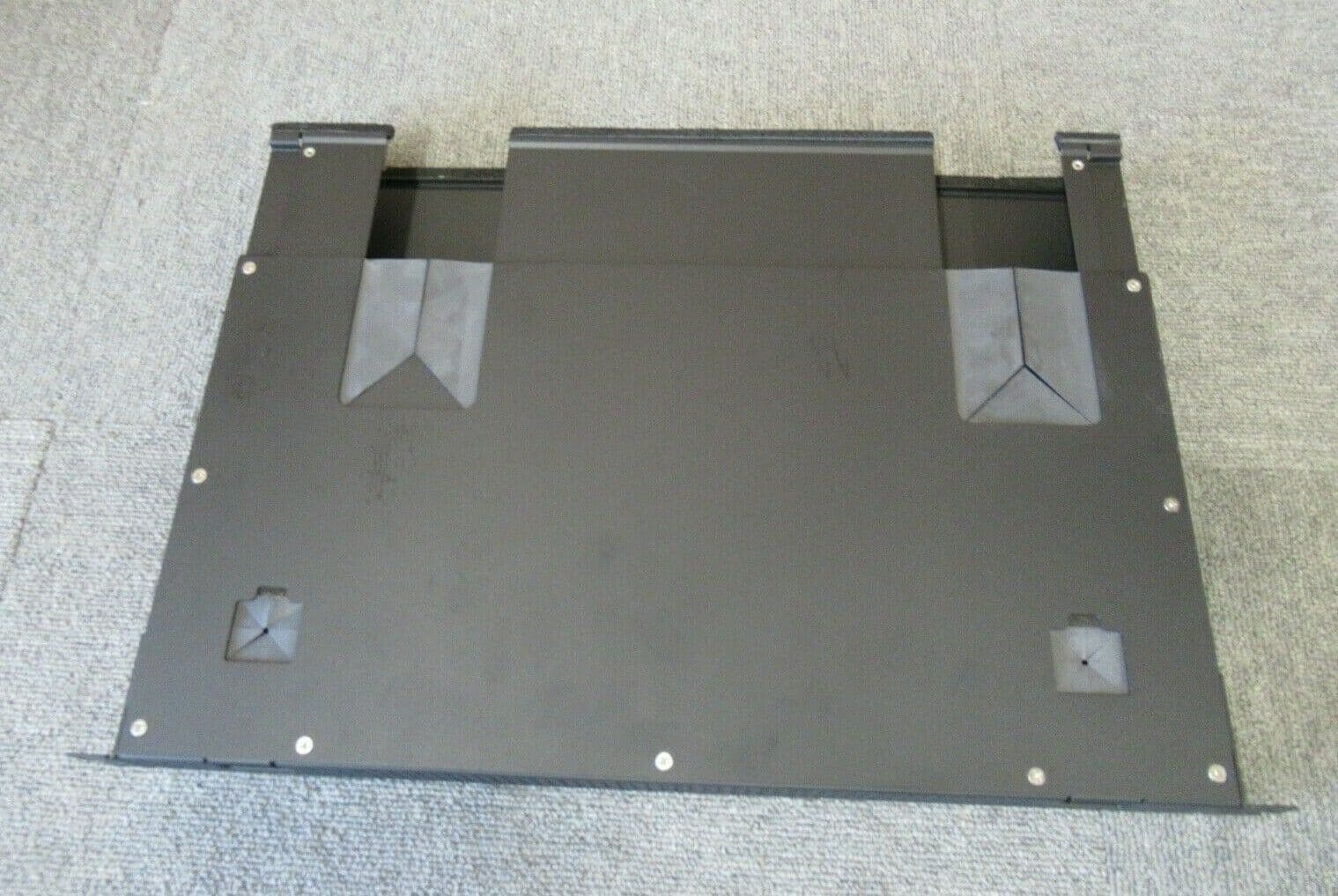 1U 19" Black Vented Blanking Cable Management Data Cabinet Rack Panel
