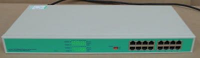 1U Rackmount 16-Port 10/100 RJ-45 Ethernet Smart Switch Network Equipment