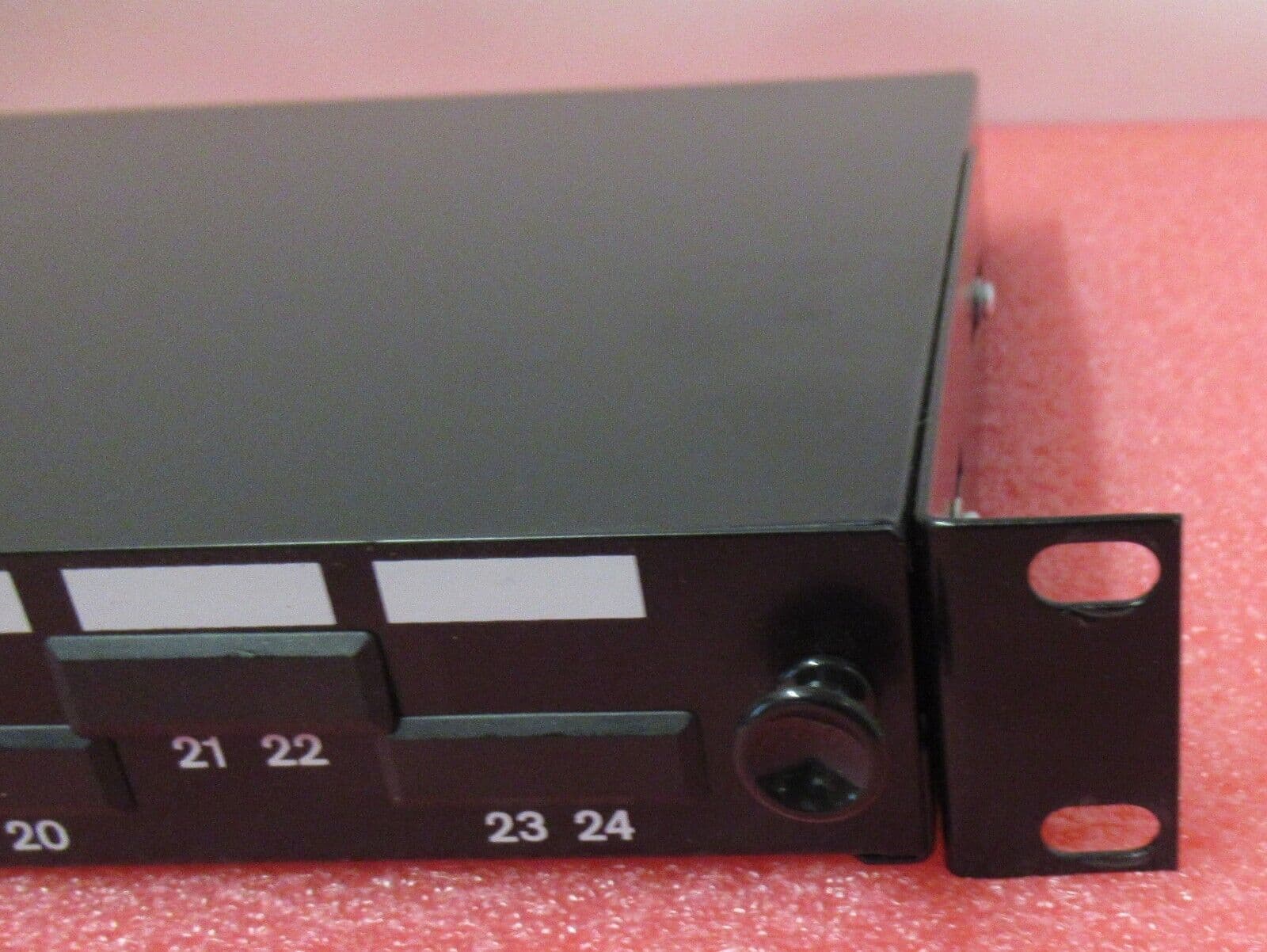 2 Port 19" 1U Black Rack Mount Fiber Optic Patch Panel SC Multimode ...