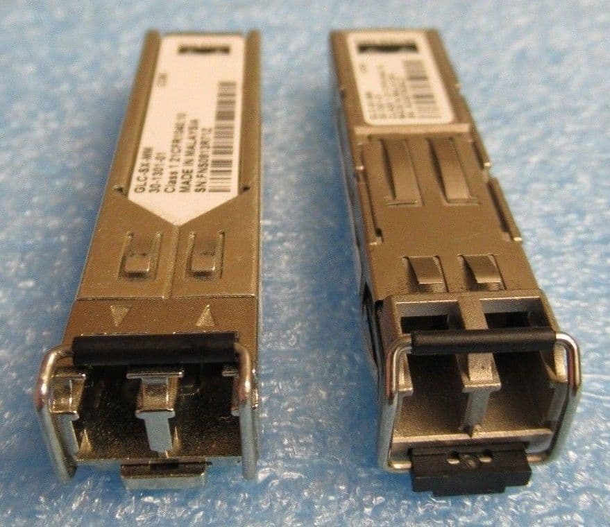 2 x Cisco GLC-SX-MM 1000Base-SX SFP Fibre Channel Transceiver Module 30-1301-01