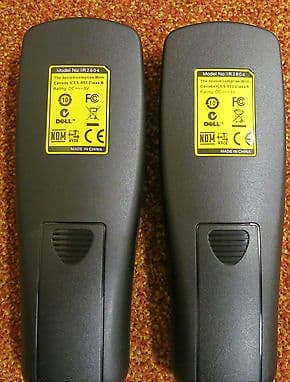 2 x DELL Projector Remote Controls IR2804 1210S 1410X 1510X