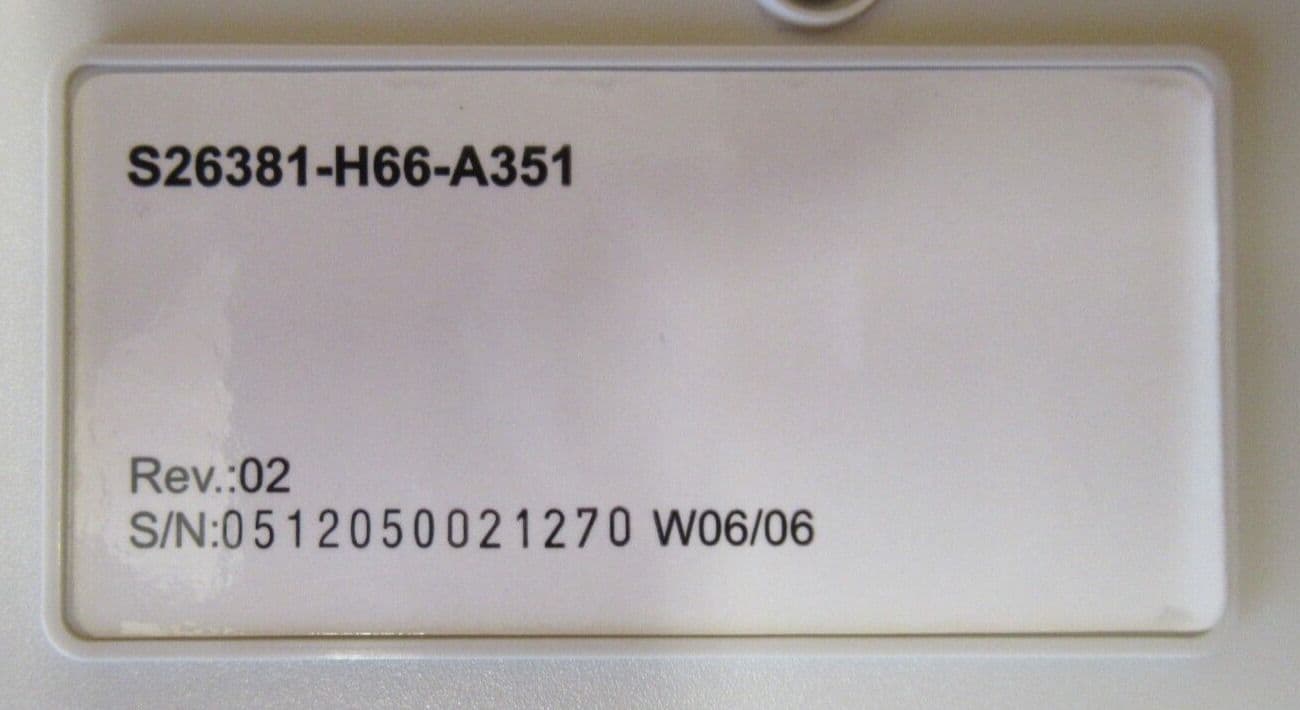 2 x Fujitsu Siemens S26381-K360-V165 White PS/2 Wired Keyboard QWERTY ...