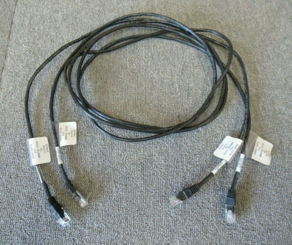 2 x HP 5183-2685 C7535A 2 1m CAT 5e RJ45 Male To RJ45 Male Ethernet ...