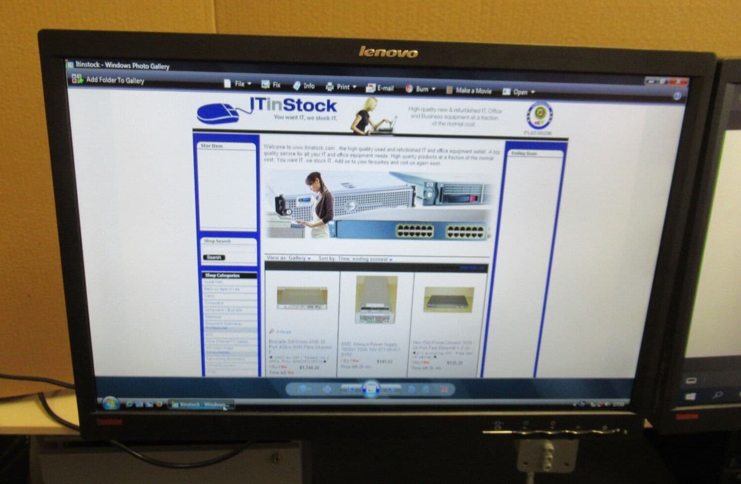 2 x Lenovo ThinkVision LT2252PWA 2572MB1 22" LCD TFT LED Monitor With ...