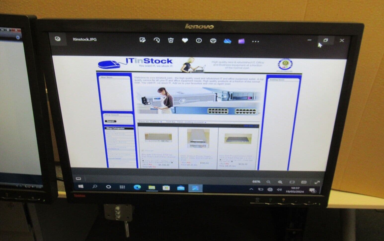 2 x Lenovo ThinkVision LT2252PWA 2572MB1 22" LCD TFT LED Monitor With ...