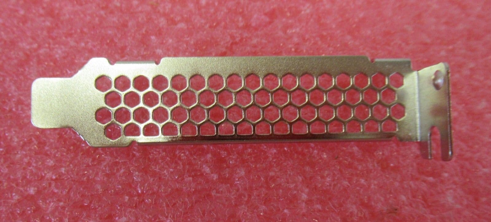 2 x Low Profile Half Height PCI Round Hole Vented Bracket 54mm Spacing