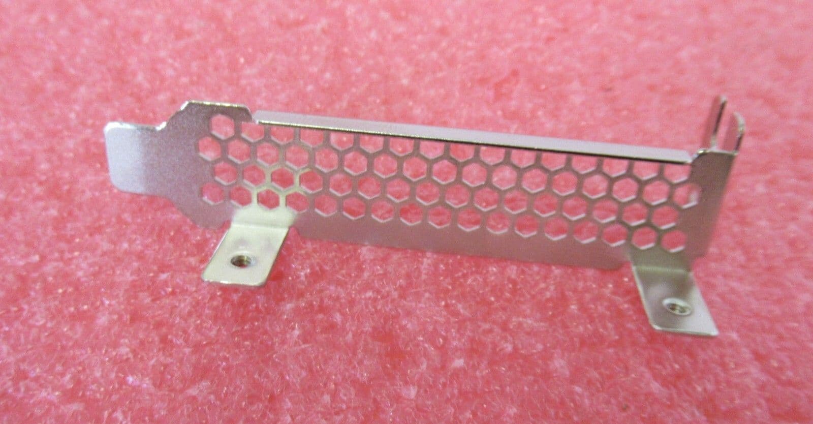 2 x Low Profile Half Height PCI Round Hole Vented Bracket 54mm Spacing