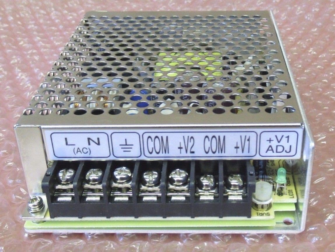 2 x Mean Well NED-50B DC Switching Power Supply 50W Dual 5V 4 0A 24V 1 4A