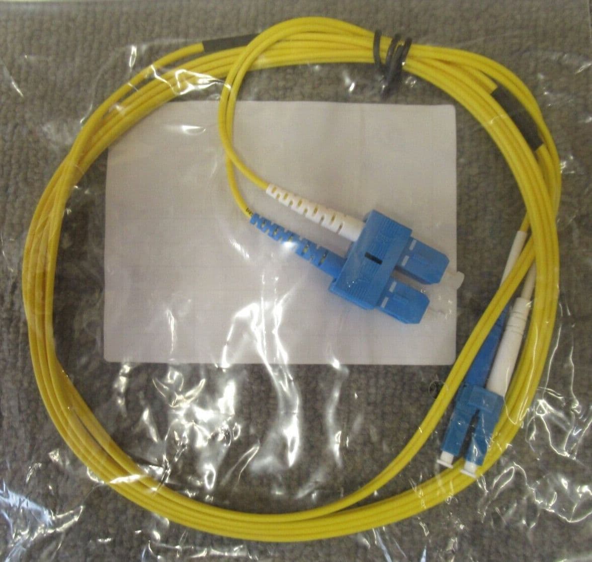 2 x New B3 Ultra Bend Insensitive 2M LC-SC Duplex 8 3/125 SM Fiber ...