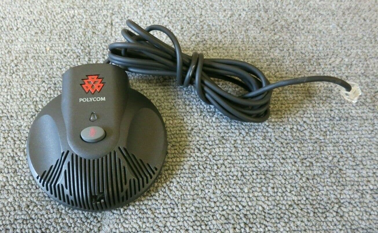 2 x Polycom 2201-07155-005 SoundStation2 Extended Microphone And Cables