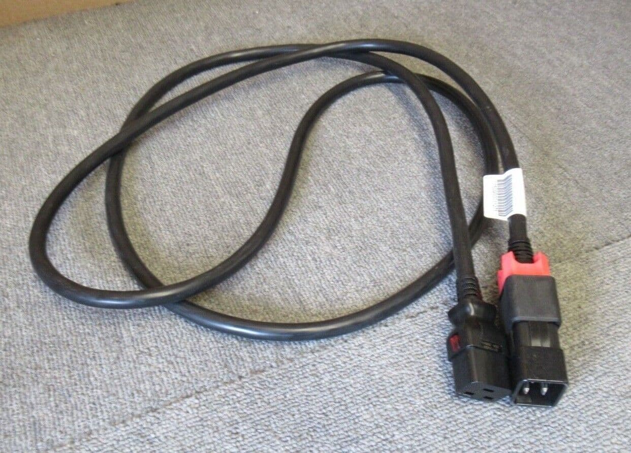 2 x Zonit zLock-zC20-12-aC19-2 5m IEC Dual Locking Cable 2 5M Black C20 ...