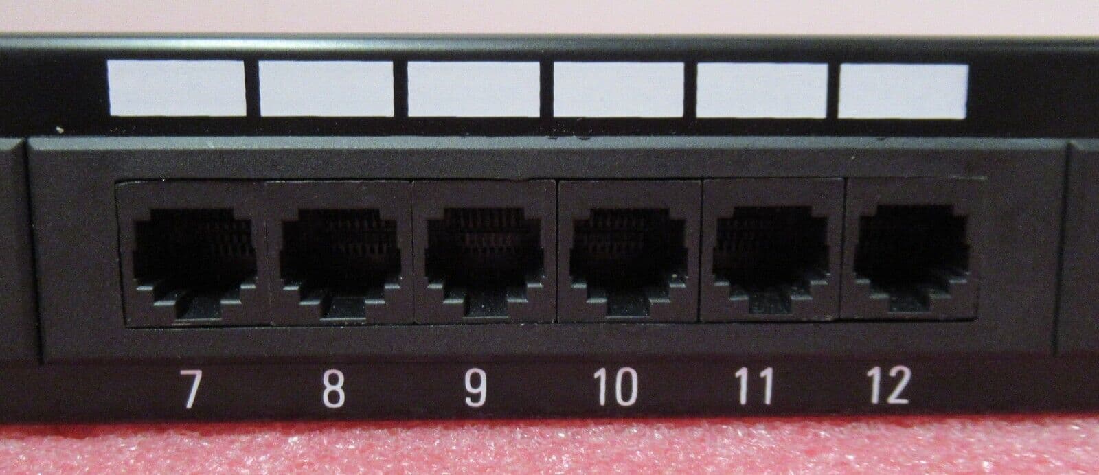 24 Port Cat6 RJ45 Ethernet Rear Punch Down Patch Panel 1U 19" Rackmount