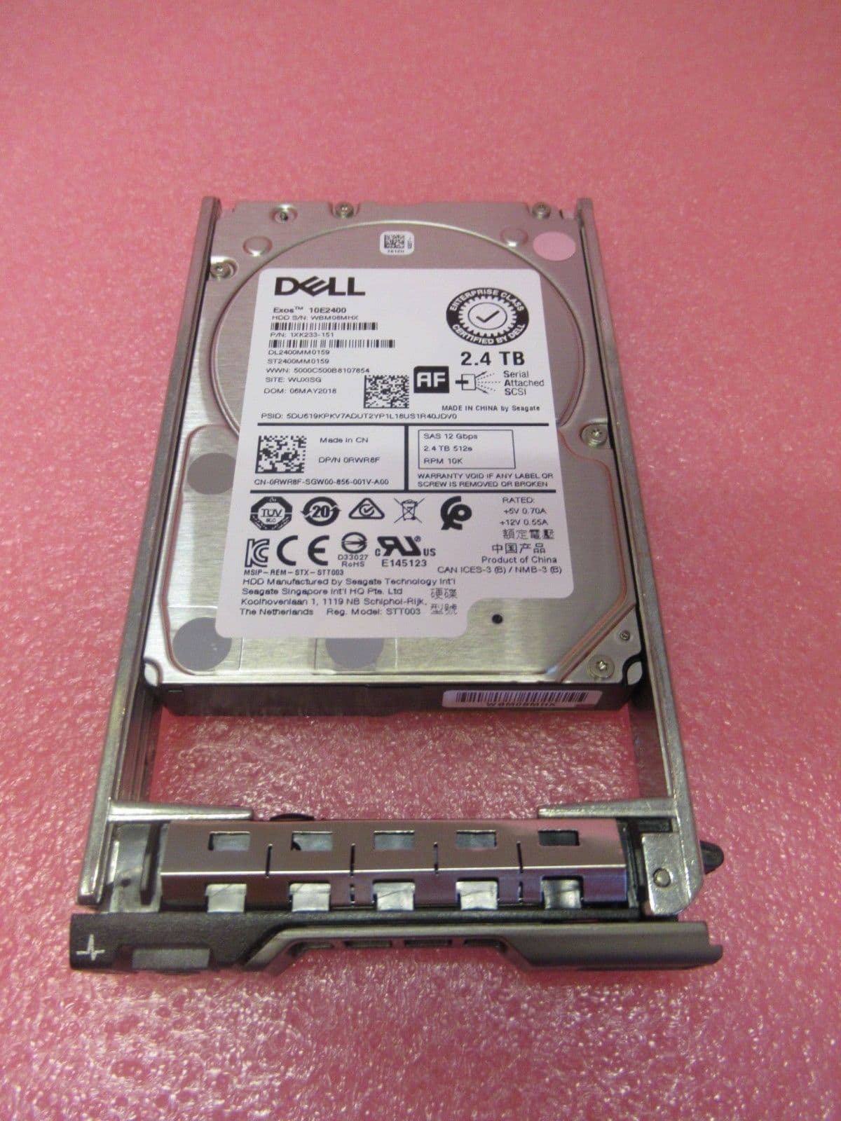 24 x NEW DELL SEAGATE 2 5" 2 4TB 10K 12GBPS SAS 12G PowerEdge RWR8F ...