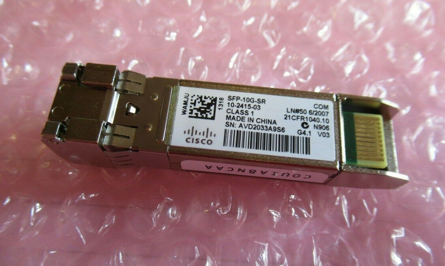 24x Cisco 10-2415-03 SFP-10G-SR 10Gbps Multi-mode 850nm SFP Transceiver ...