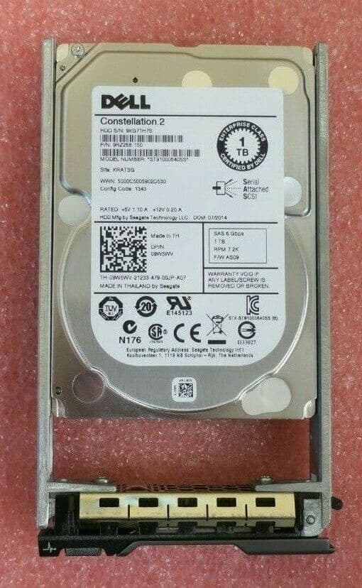 26x Dell 1TB 2 5 SFF SAS 6G 7 2K Hard Drive HDD 09W5WV 9W5WV ST91000640SS