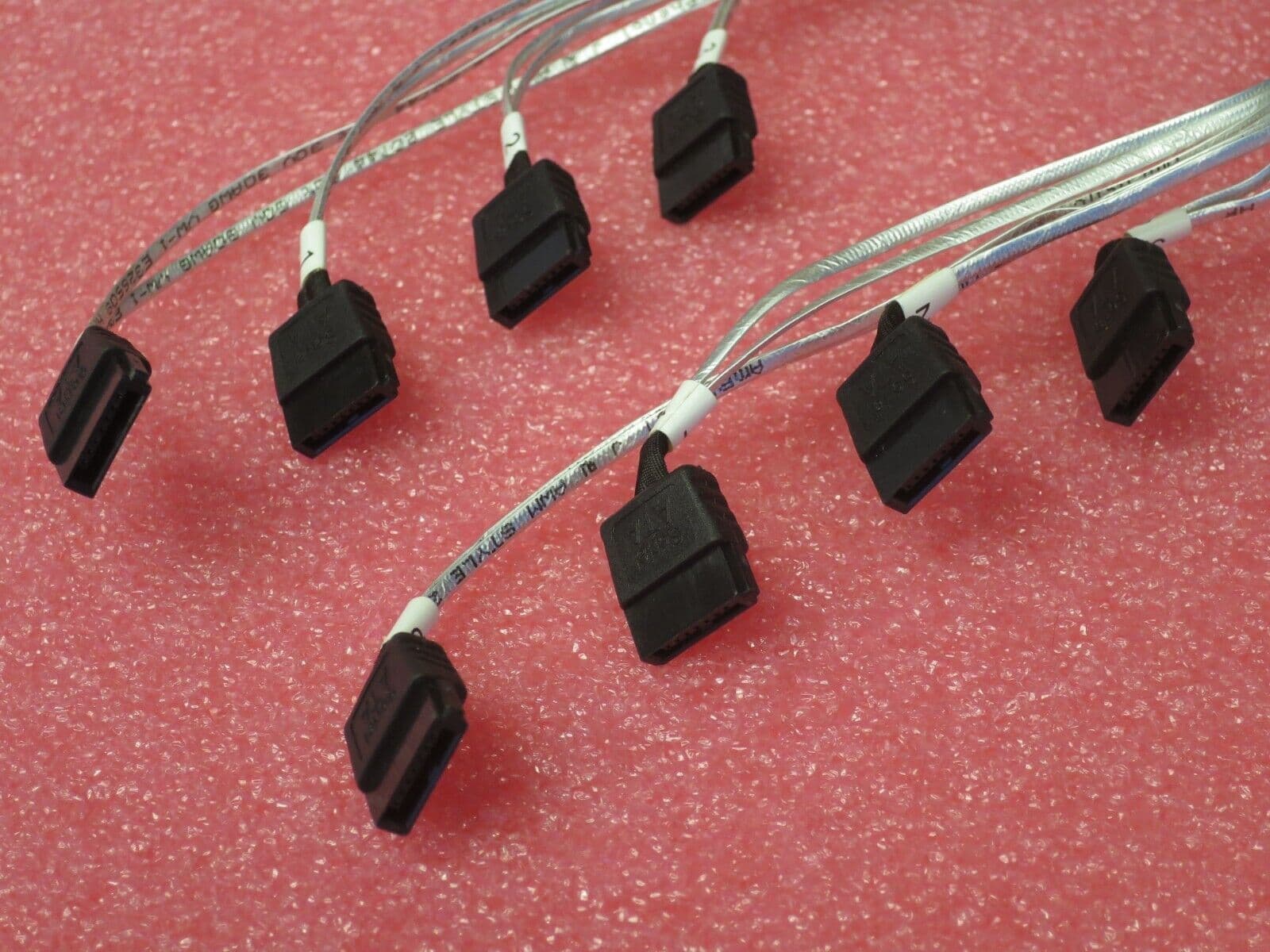 2x Amphenol Internal Mini-SAS HD SFF 8643 to 4x SATA 6G 51cm Cable ...