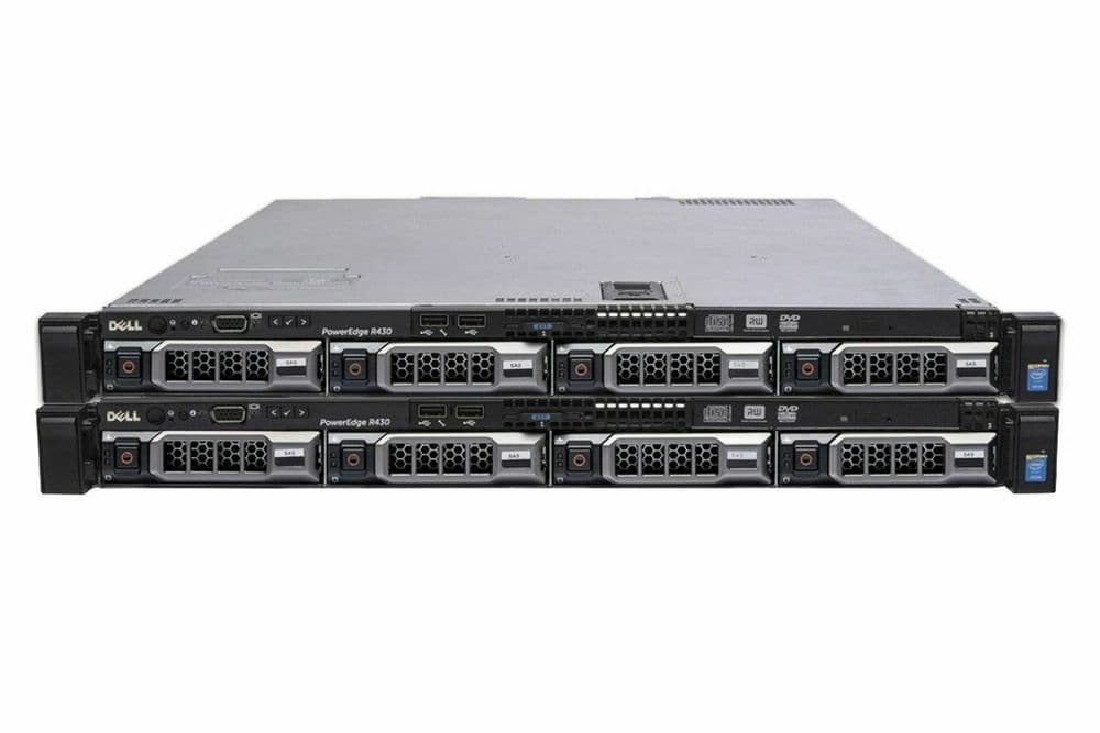 2x Dell PowerEdge R430 2x 14-Core E5-2680v4 2 4GHz 32GB Ram 4x 3TB HDD ...