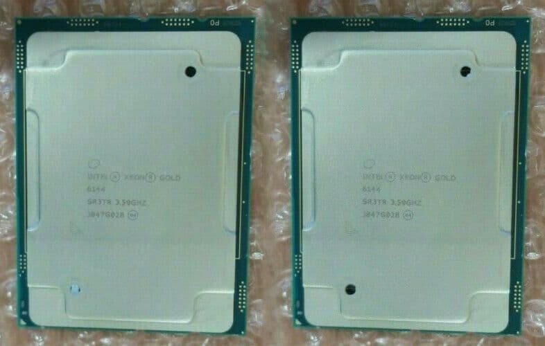2x Intel Xeon Gold 6144 Eight-Core 3 50GHz Server CPU Processor SR3MB ...