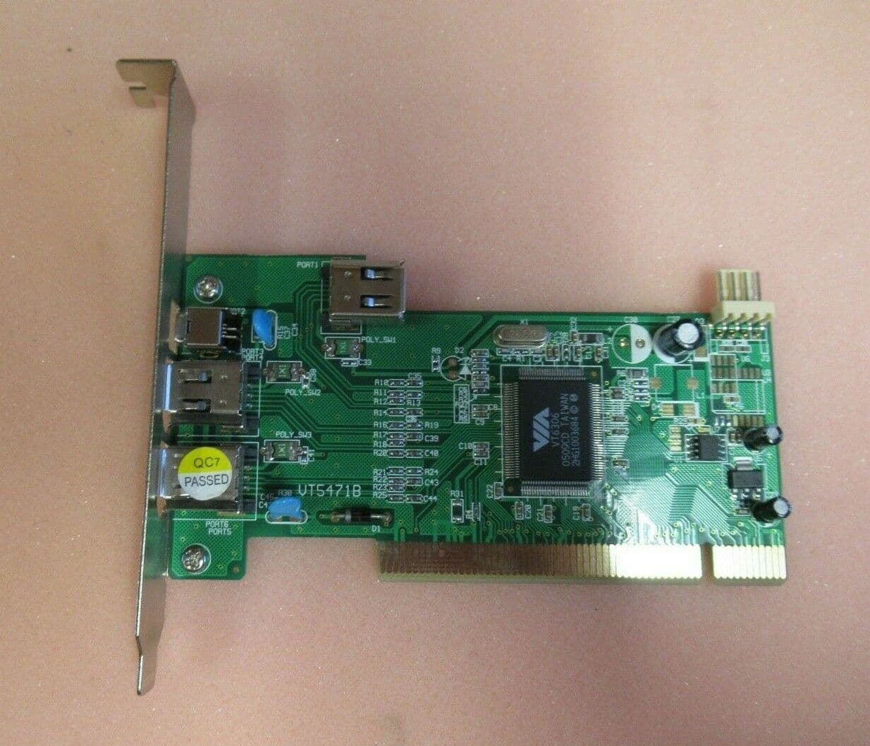3-Port PCI Card FireWire IEEE1394 Controller VT5471B