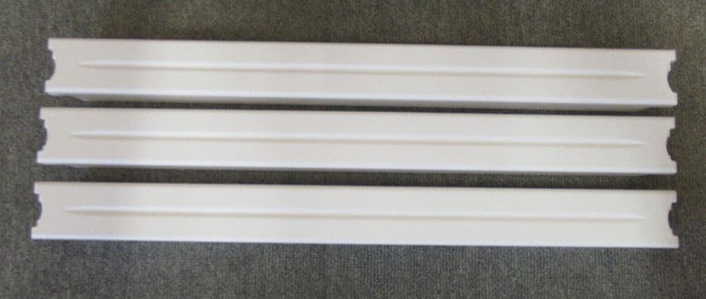 3 x APC 874-0018 1U White Plastic Rack Filler Cabinet Blanking Plate Panel