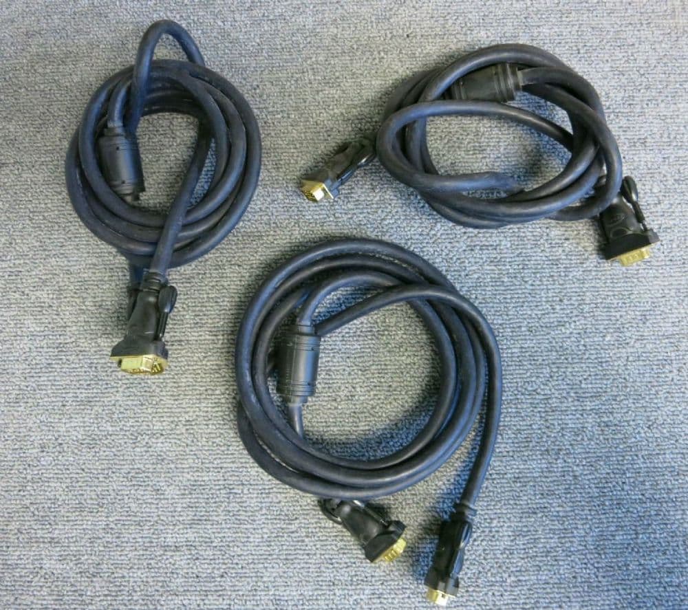 3 x Belkin Pro Series High Integrity VGA / SVGA Monitor Replacement Cable