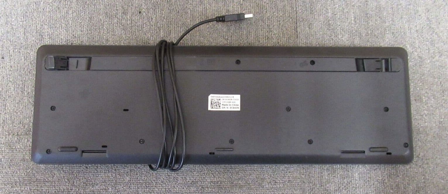 3 x Dell KB212-B C643N USB Wired Slim Black 104-key UK QWERTY Standard ...