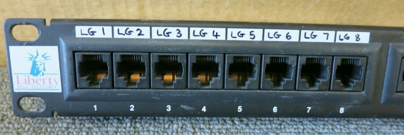 3 x Liberty Rack Mountable 24 Port 19" 1U Cat5e Ethernet RJ45 Patch ...