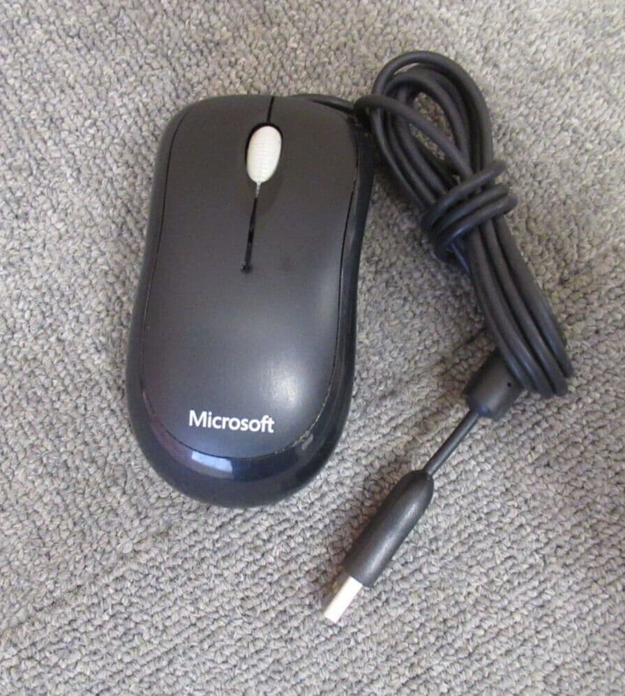 3 x Microsoft MSK-1113 X821908-002 Black USB Wired 3-Button Basic ...