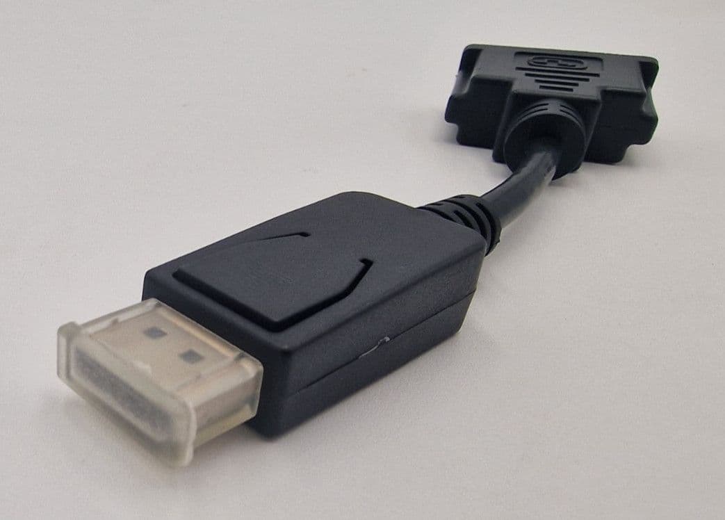 3 x New DisplayPort Male to DVI Female Adaptor Cable 15cm Black