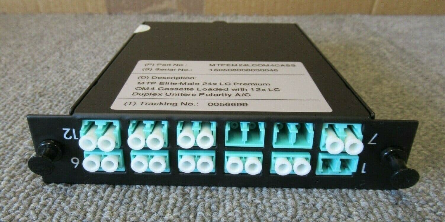36 Port Duplex LC MPO MTP Fiber Optic Cassette Patch Panel 1U 19"