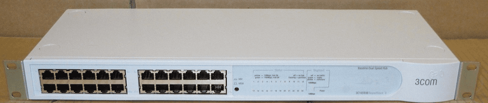 3COM 3C16593B Super Stack III 3 24-Port Baseline Dual Speed Hub