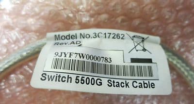 3Com 3C17262 XRN 0 5m Stacking cable for 5500G Series switches Stack Cable