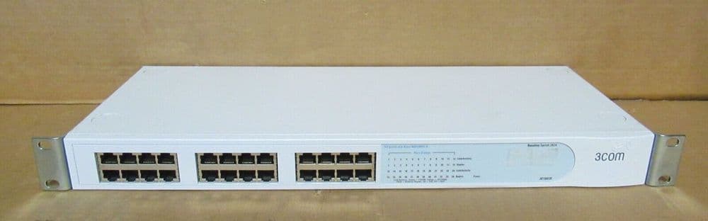 3COM Baseline Switch 2824 24-Port 10/100/1000 Unmanaged Stackable Switch 3C16479
